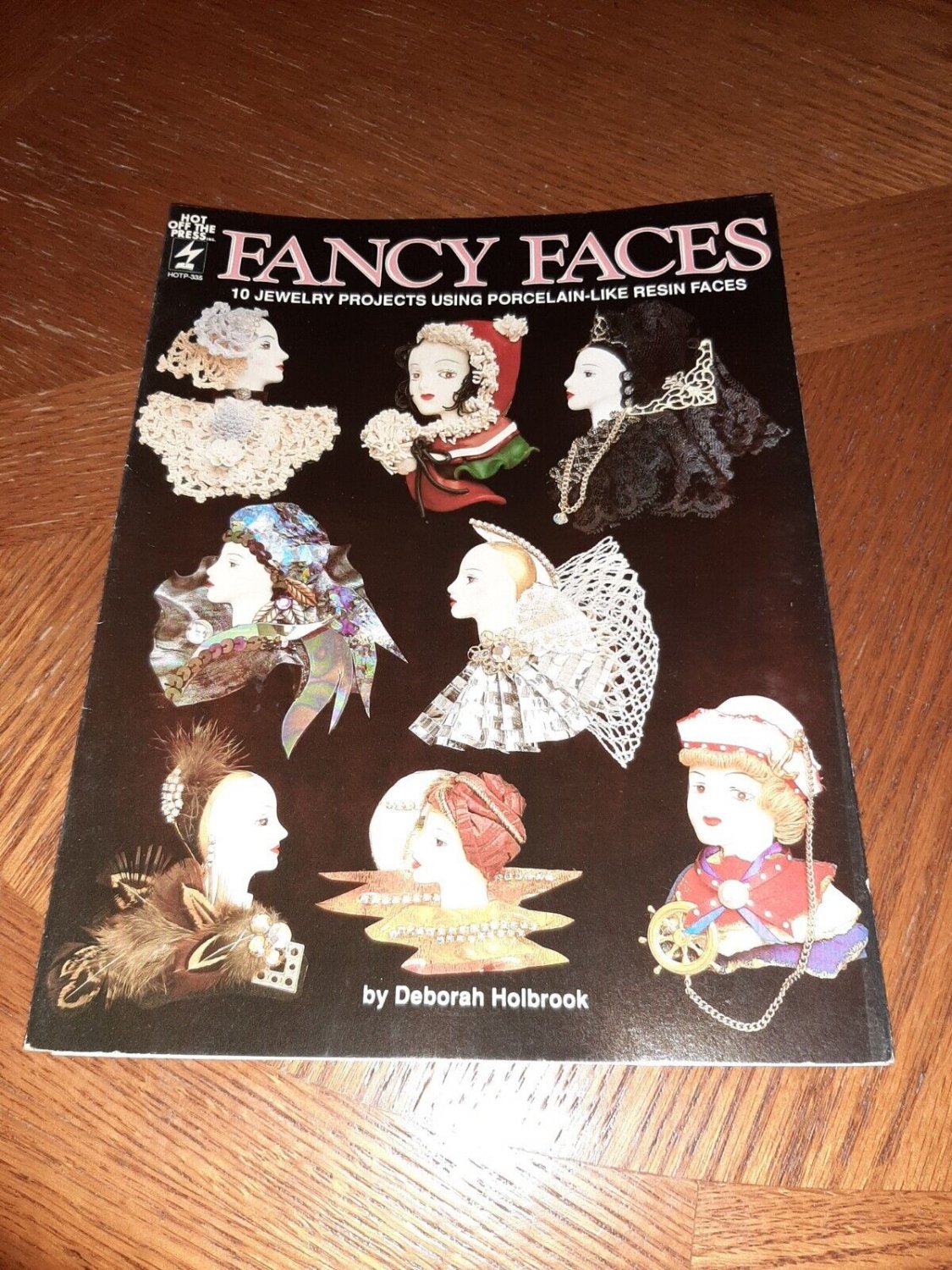 1990 VTG FANCY FACES Design Patterns Craft Booklet 5pp