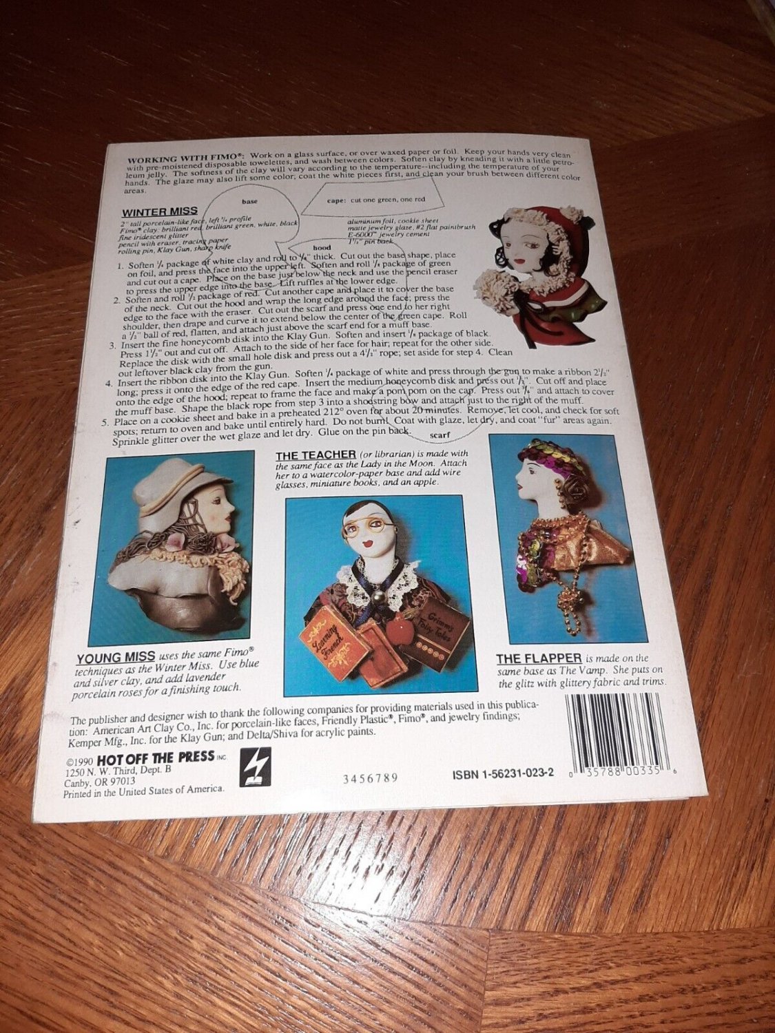 1990 VTG FANCY FACES Design Patterns Craft Booklet 5pp