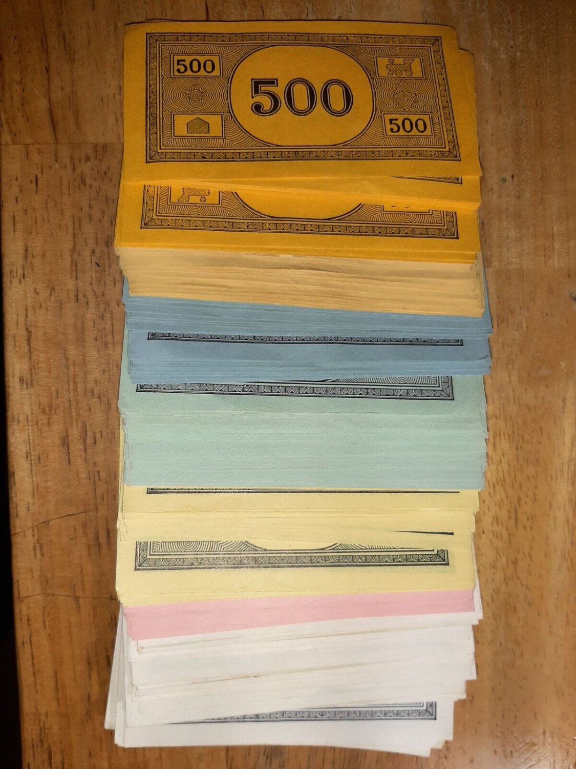 Monopoly 1961 Edition Play Money, removed from game, not counted