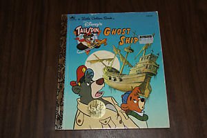 Little Golden Book Disney TaleSpin Ghost Ship (Hardcover 1991)