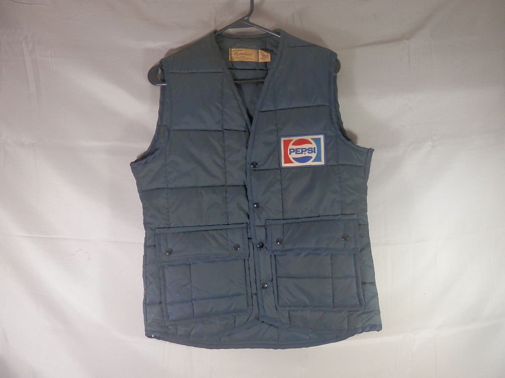 Vintage Pepsi Uniform Employee Jacket Vest Retro Cola Soda Classic Size M