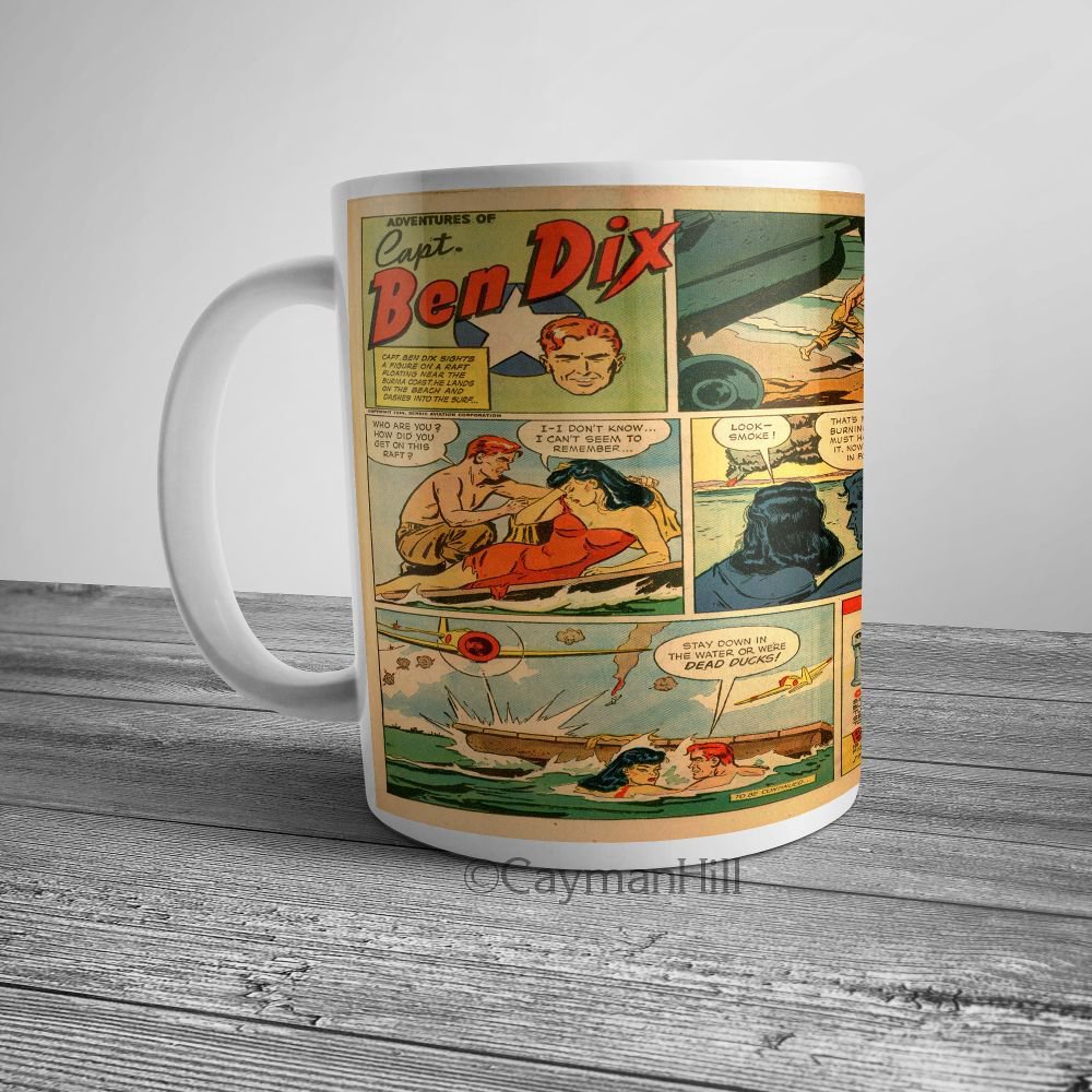 Vintage Bendix Advertisement Aviation Comic Book Ad Strip WWII on NEW ...