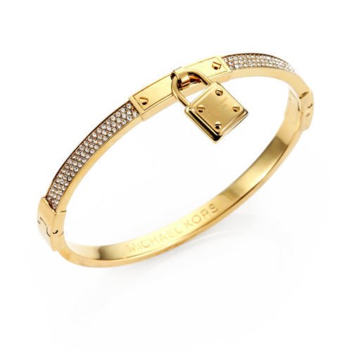 BRAND NEW MICHAEL KORS MK3235 LADY NINI GOLD TONE GLITZ CHAIN LINK ...