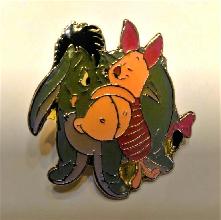 Disney Pin - Piglet Hugging Eeyore 100 Acre Collection Winnie the Pooh