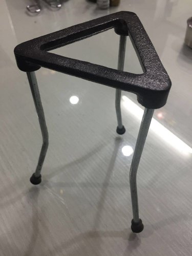 Lab Bunsen Burner Stand Cast Iron Tripod 6"