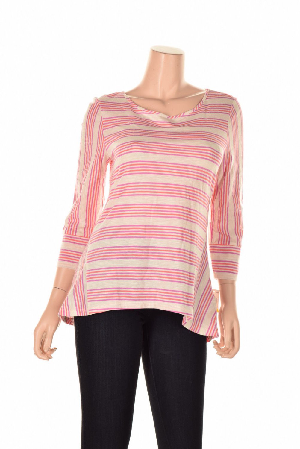 Maison Jules Maison Jules Striped Top Sunkist Coral M ( Size ) Women'S ...