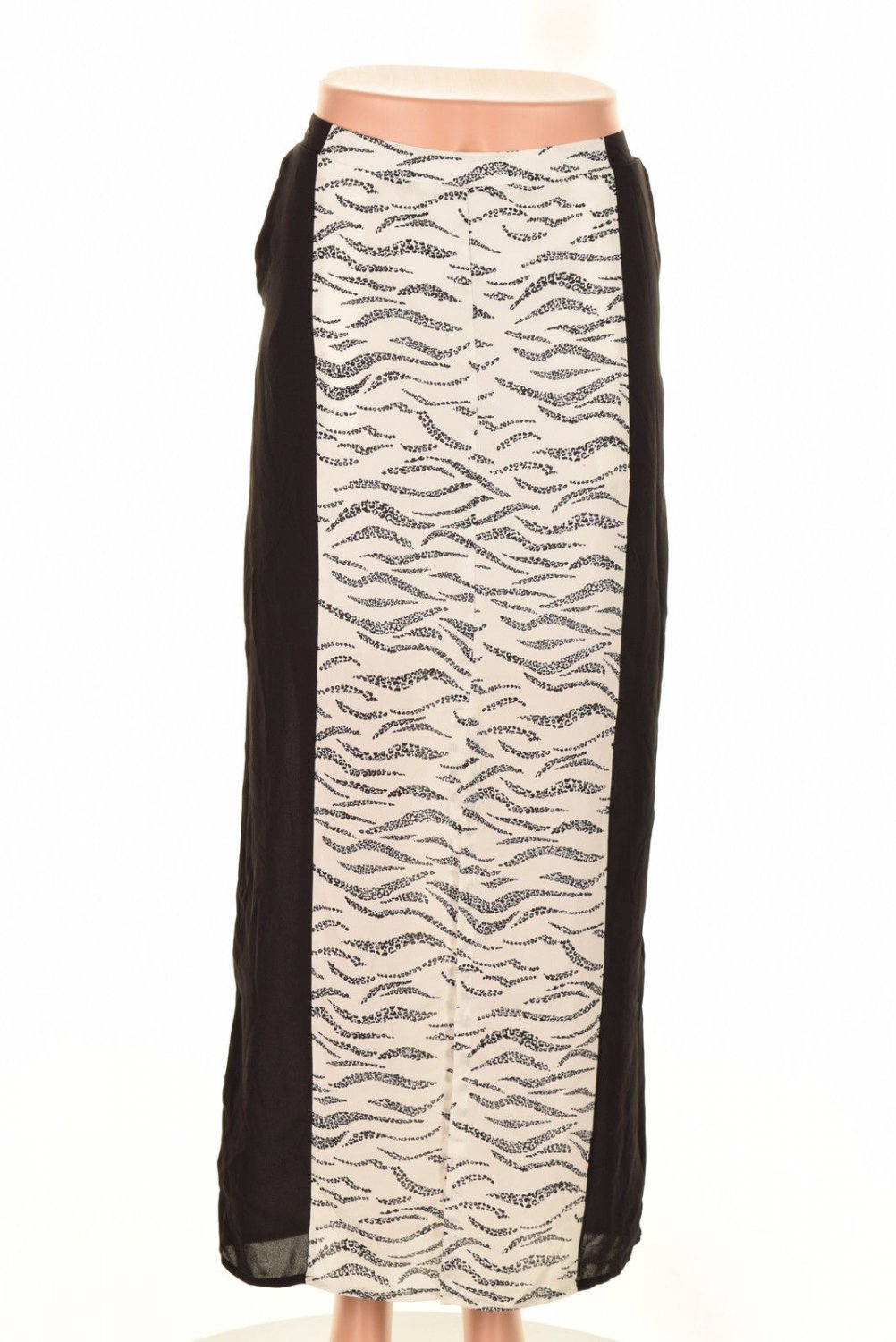 new Kensie Colorblocked Printed Maxi Skir Eggshell Combo M Women'S Clothing