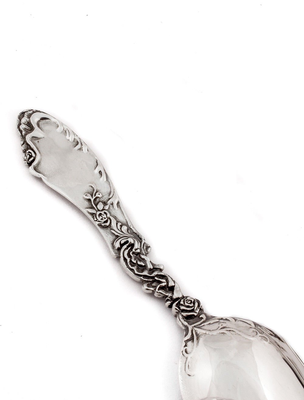 Silver Baby Spoon "Roses"