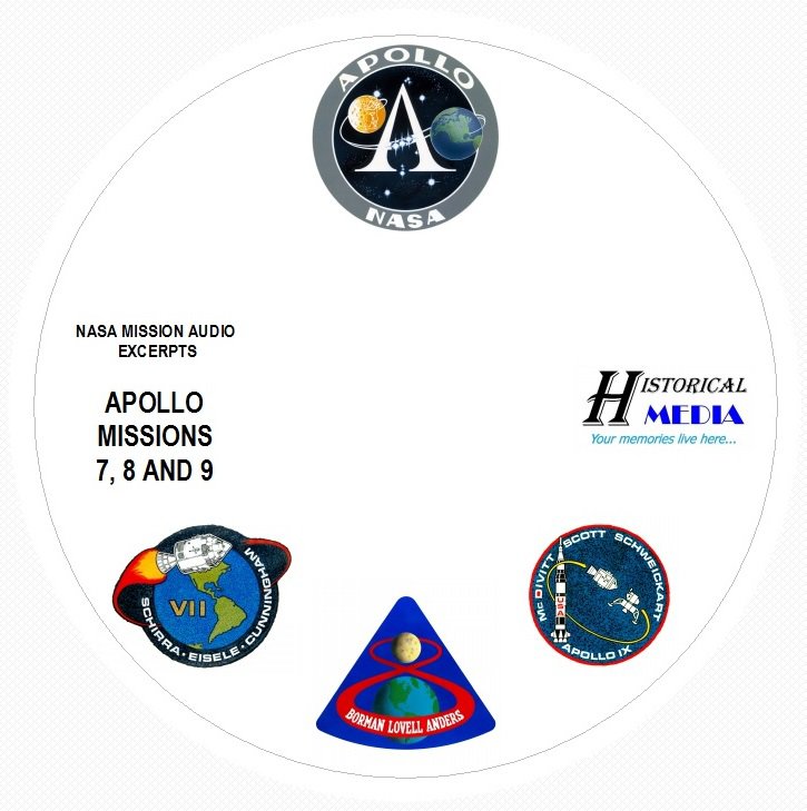 NASA SPACE AUDIO - Mission Audio From Apollo Missions 7, 8 and 9 On 1 ...