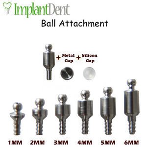 Ball Attachment Set Titanium Abutments for Internal Hex Dental Prosthetics