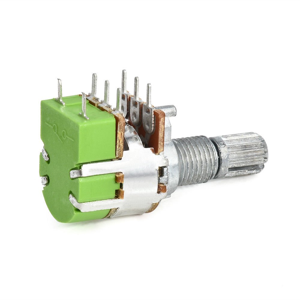 B50K 50K Ohm Dual Linear Taper Volume Control Potentiometer Switch Kit ...