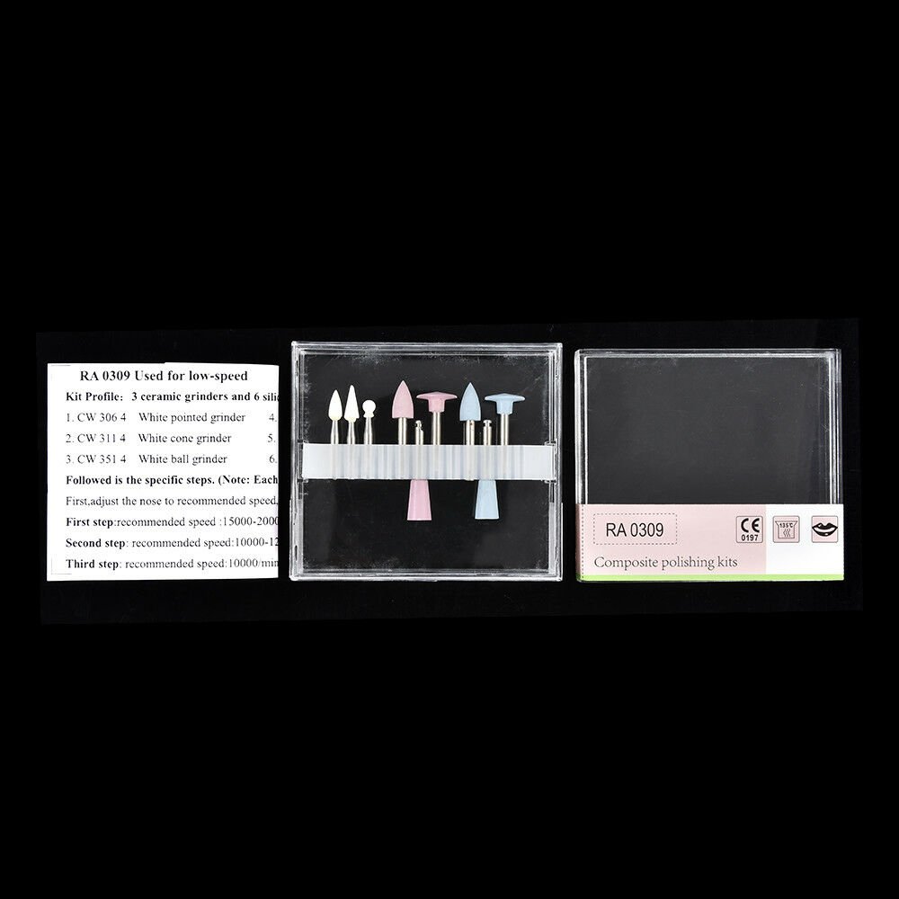 9Pcs/Box RA 0309 Dental Resin Composite Polishing Set For Low-speed ...