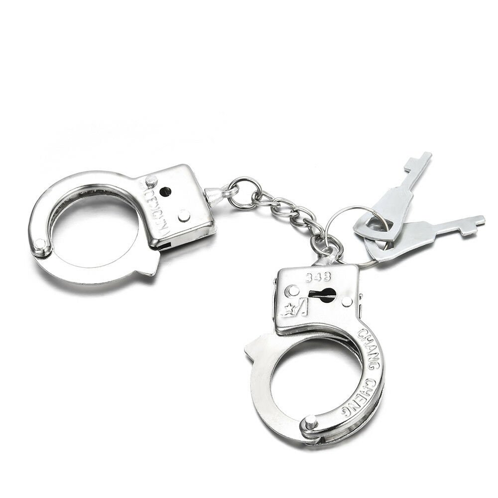 Fashion key chain Keychain Handcuffs Ring Key Holder Jewelry Metal Gift FT
