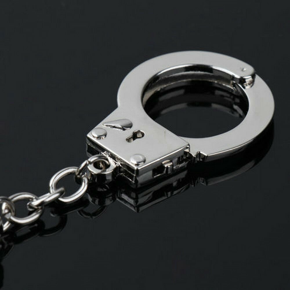 Fashion key chain Keychain Handcuffs Ring Key Holder Jewelry Metal Gift FT