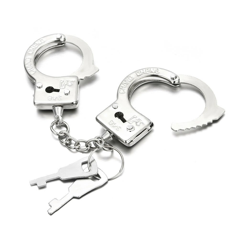 Fashion key chain Keychain Handcuffs Ring Key Holder Jewelry Metal Gift FT