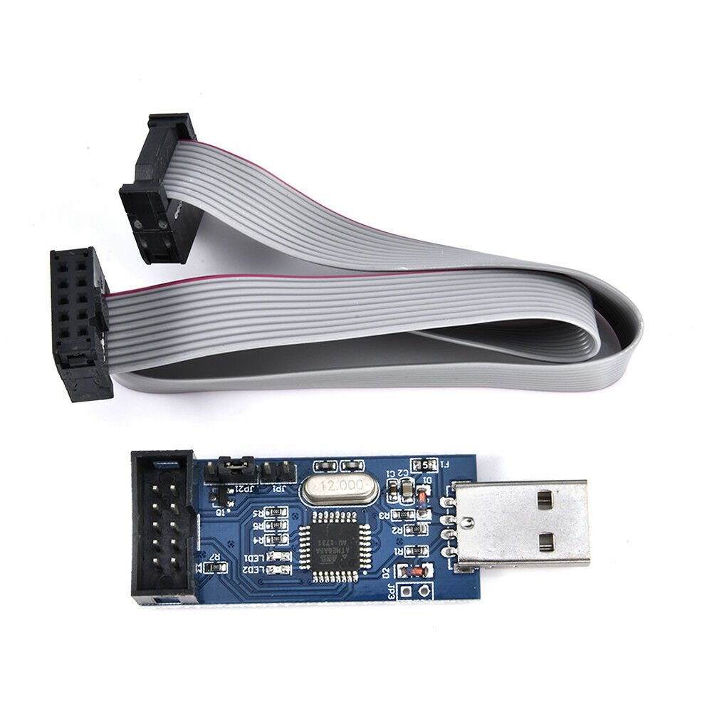 10 Pin Cable USB ATMEGA8 ATMEGA128 Arduino USBASP AVR Programmer Adapter