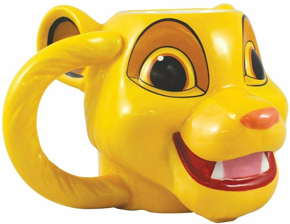 The Lion King Simba 16 oz. Sculpted Ceramic Mug Disney Character In ...