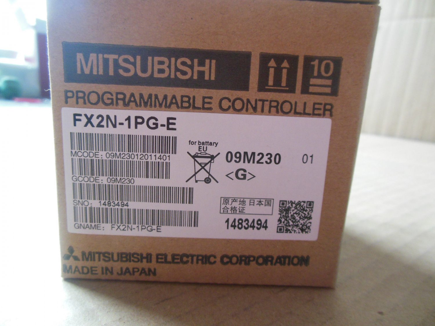 Mitsubishi PLC FX2N-1PG-E NEW EXPEDITED SHIPPING FX2N1PGE
