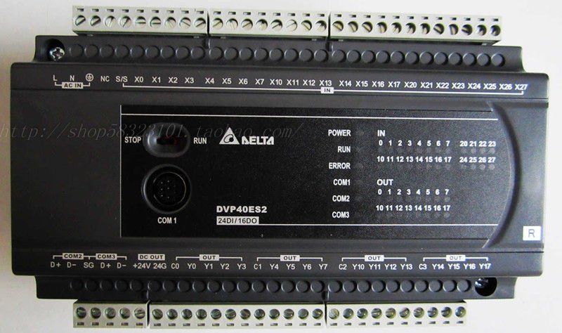 DVP40ES200R Delta ES2 Series Standard PLC DI 24 DO 16 Relay 100-240VAC new