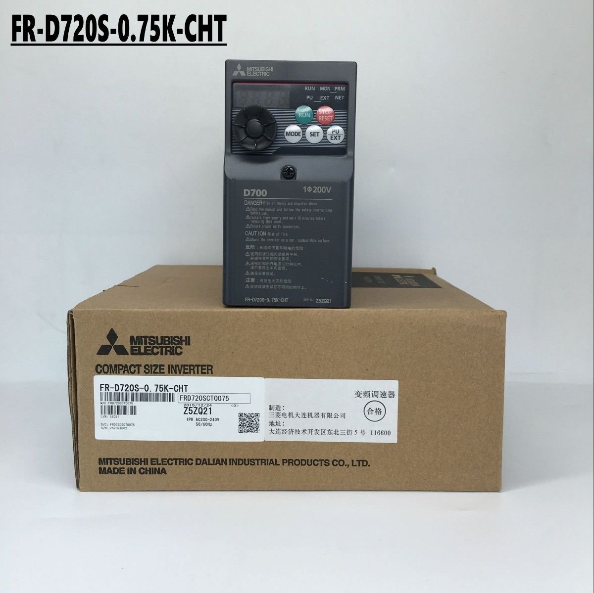 Genuine New MITSUBISHI Inverter FR-D720S-0.75K-CHT IN BOX FR-D720S0.75KCHT