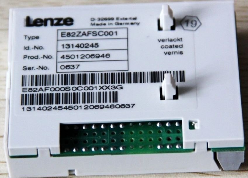 Genuine LENZE STANDART I/O FUNCTION MODULE E82ZAFSC001 in new box