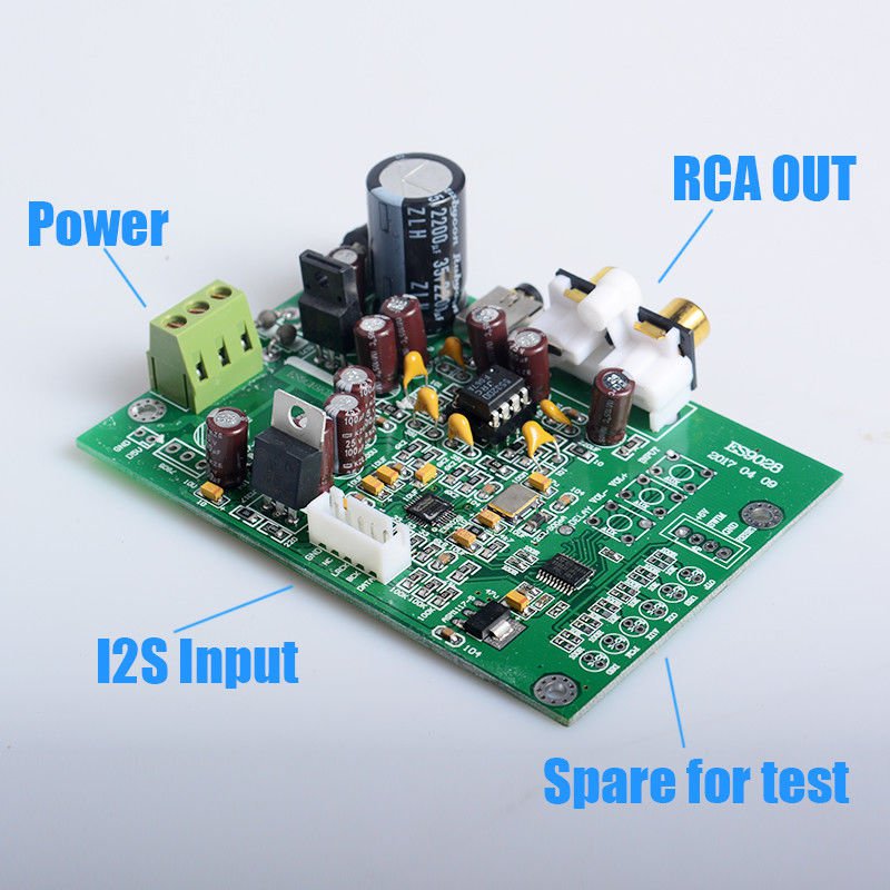 HiFi ESS ES9028Q2M ES9028 I2S Input Decode Board Mill DAC Upgrade ES9018
