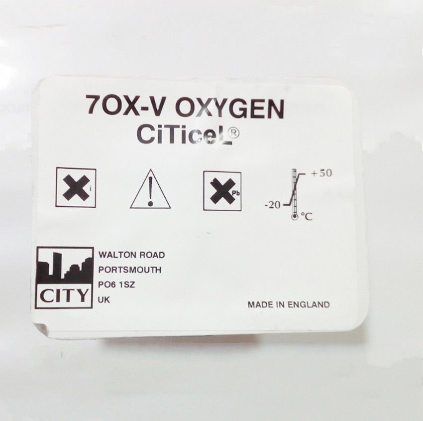 New UK CITY 7OX-V CiTiceL Oxygen CiTiceL SENSOR detector 70X-V 7OXV