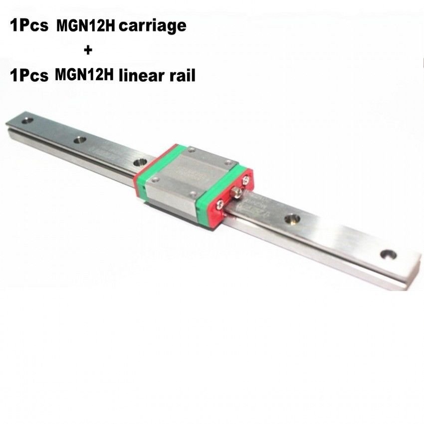 MGN12H Linear Sliding Guide / Block 250 300 350 400 450 500 550mm CNC ...