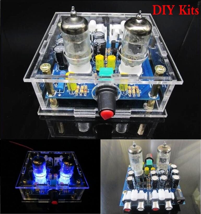 6J1 tube preamp amplifier board Pre-amp Headphone amp 6J1 valve preamp bile