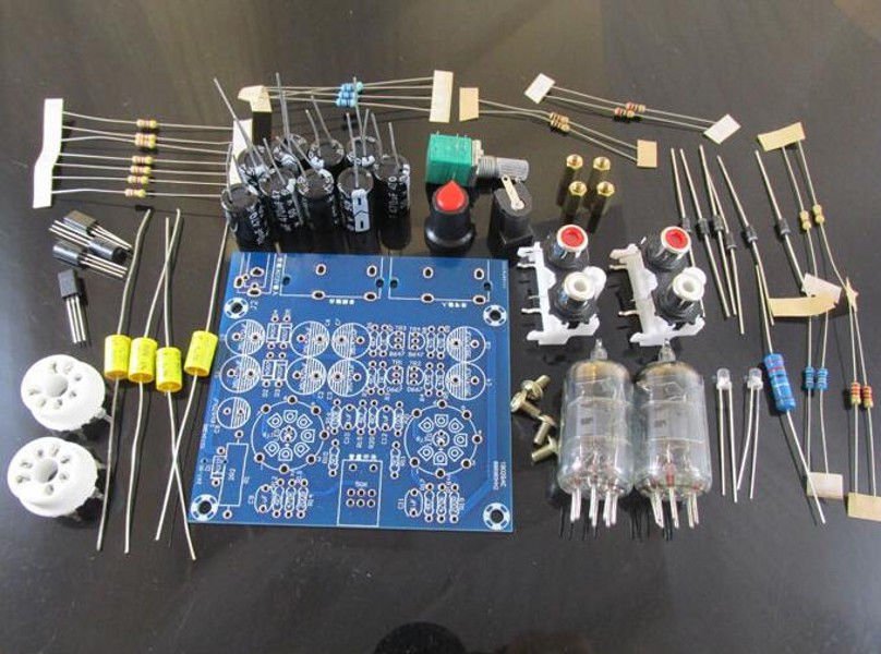 6J1 tube preamp amplifier board Pre-amp Headphone amp 6J1 valve preamp bile