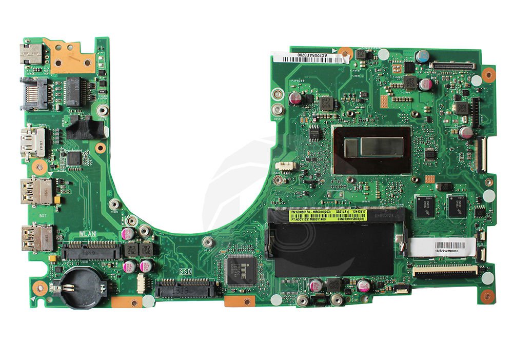 For ASUS Q501LA REV.2.0 Motherboard 4GB RAM I5-4200U CPU 60NB01F0-MB6010