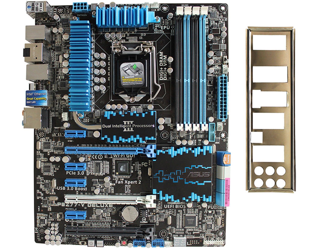 For Asus P8Z77-V DELUXE Motherboard Intel Z77 DDR3 LGA1155 SATA 6Gb/s usb3.0 -c