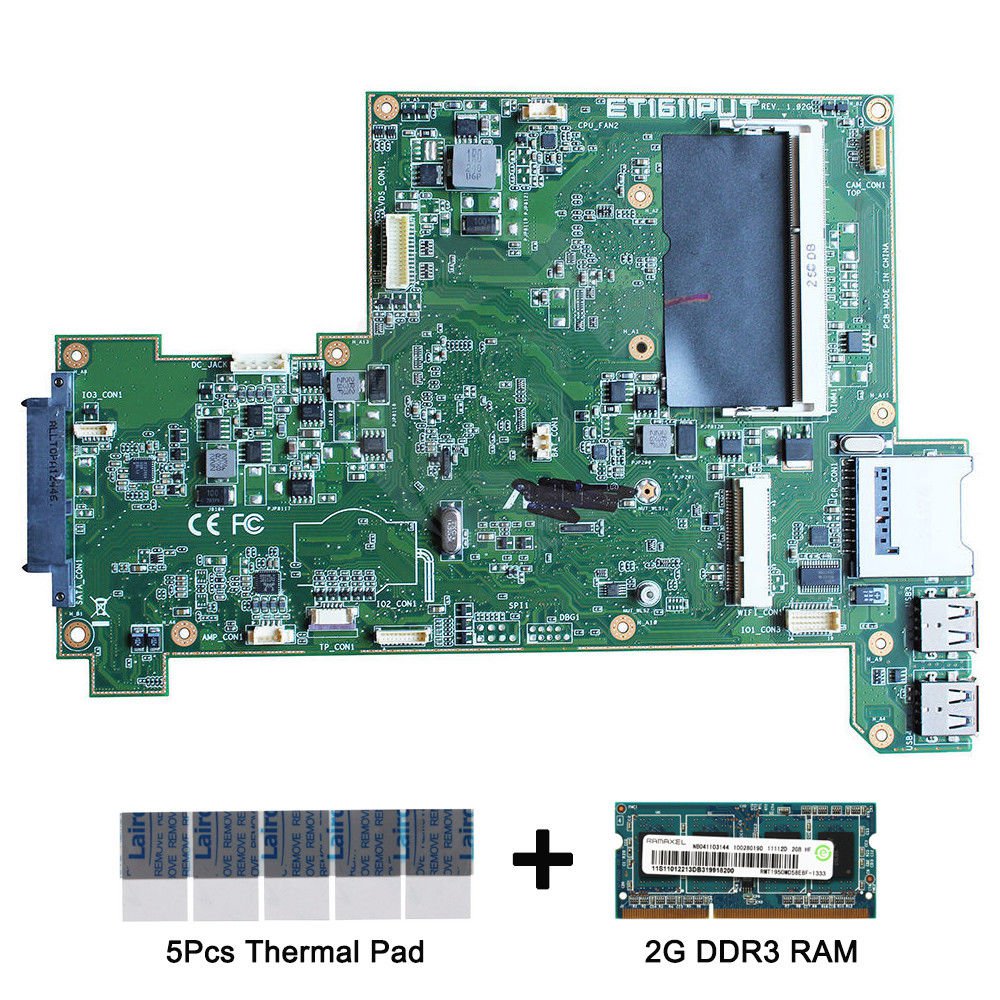 Asus ET1611PUT Motherboard Atom D425 CPU with thermal Pad and 2GB DDR3 ...