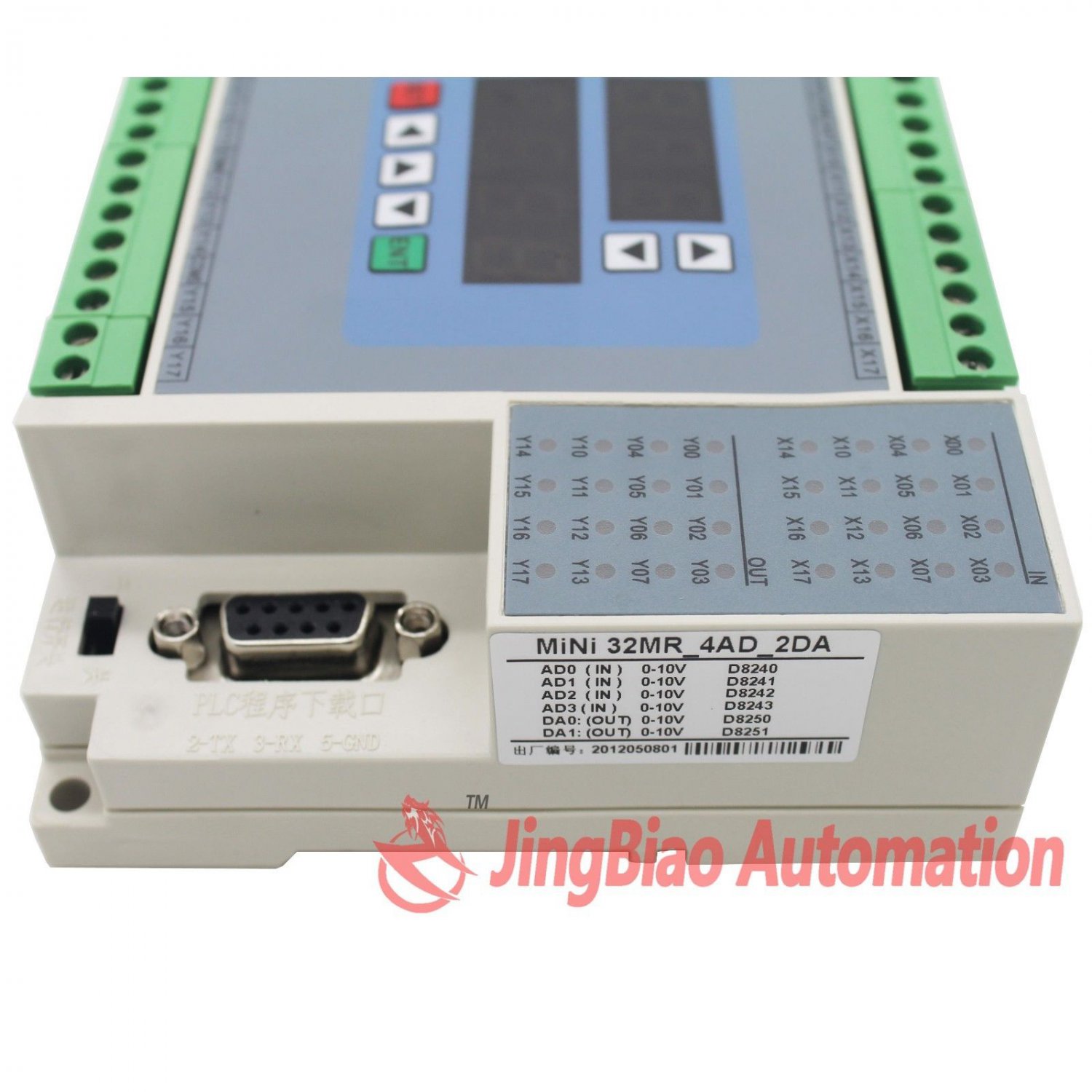 32MR 16 ports input 16 ports relays output PLC 4AD 2DA Analog with ...