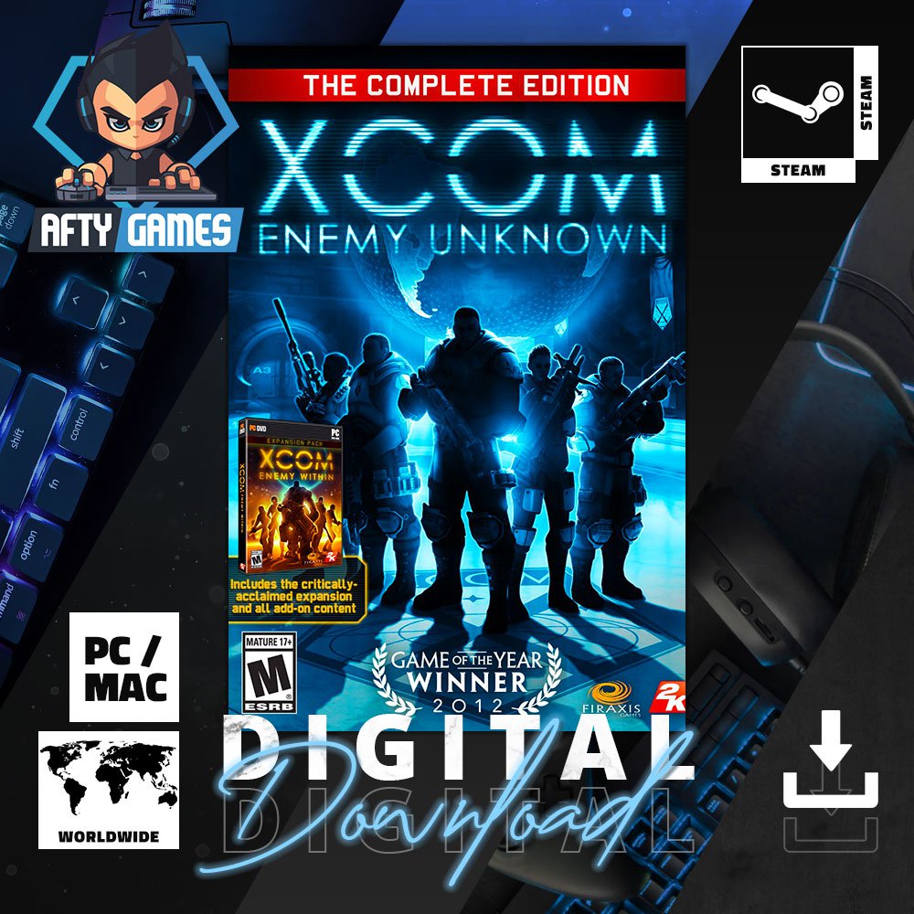 XCOM Enemy Unknown Complete Pack - PC & MAC Game - Steam Download Code - Global CD Key