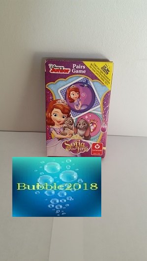 Sofia the first Disney junior pairs game