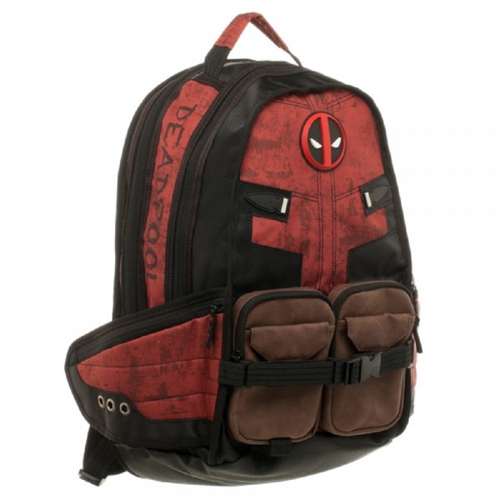 Free Shipping Marvel Comics Deadpool Backpack Laptop Travel Bag