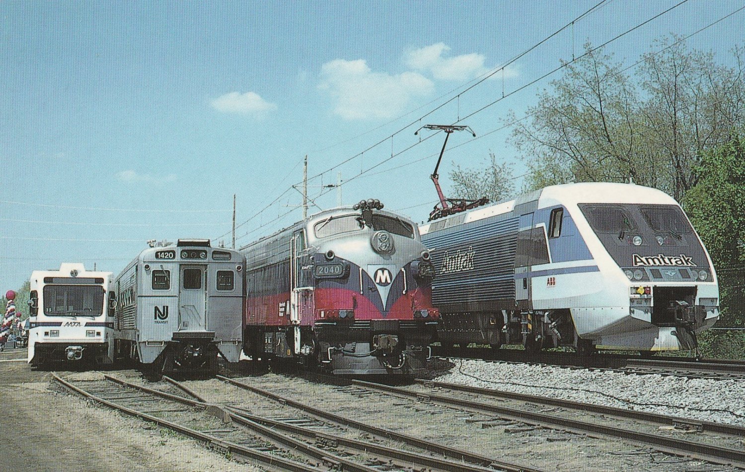 Postcard ASEA BROWN BOVERI-ABB Trains Locomotives