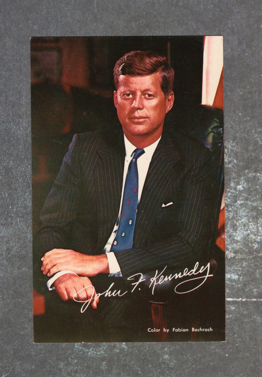 John F. Kennedy Postcard Portrait President Memorial Card JFK Political
