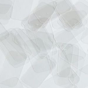 Rectangle Sequin 1.5" Crystal Clear Transparent See-Thru