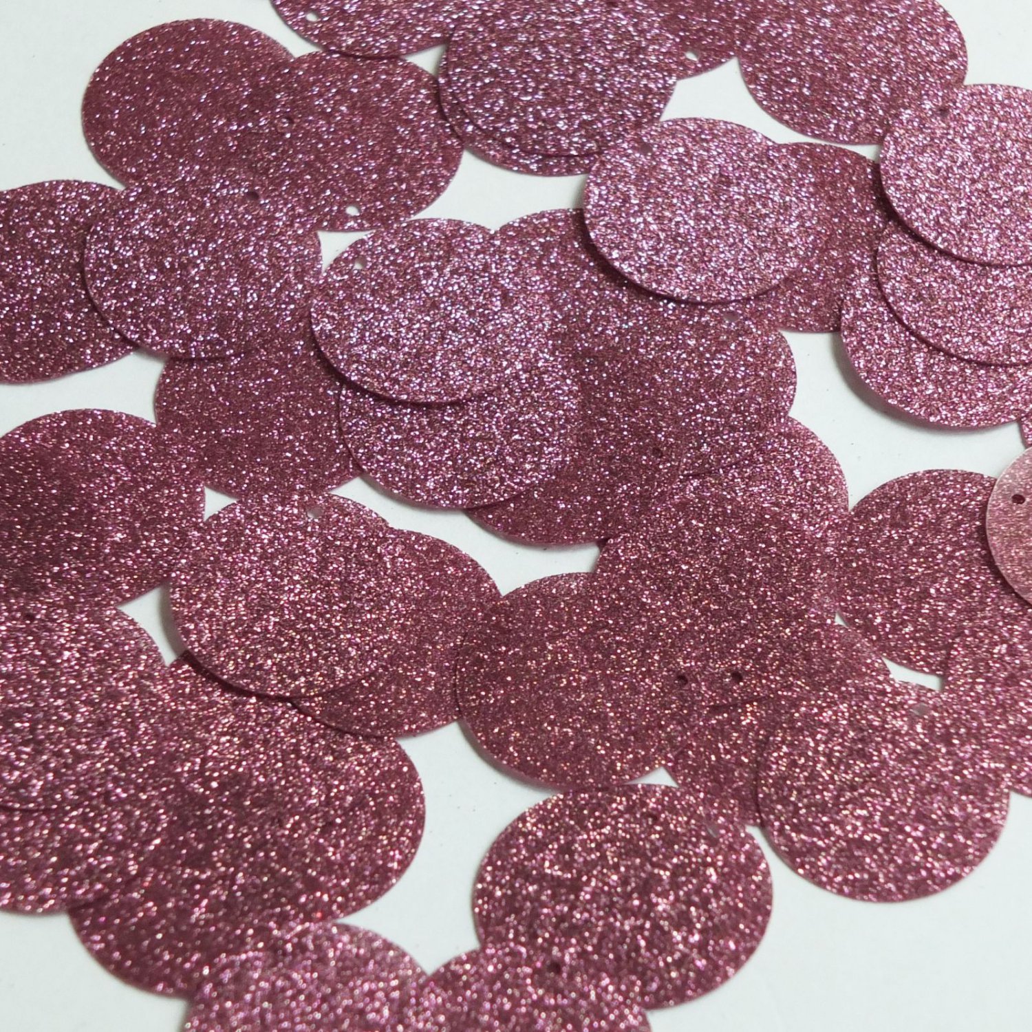 Round Sequin 24mm Orchid Pink Metallic Sparkle Glitter Texture Loose ...