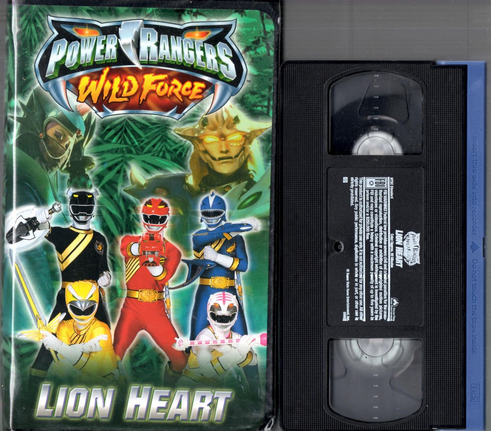 Power Rangers - Wild Force - Lion Heart - VHS.