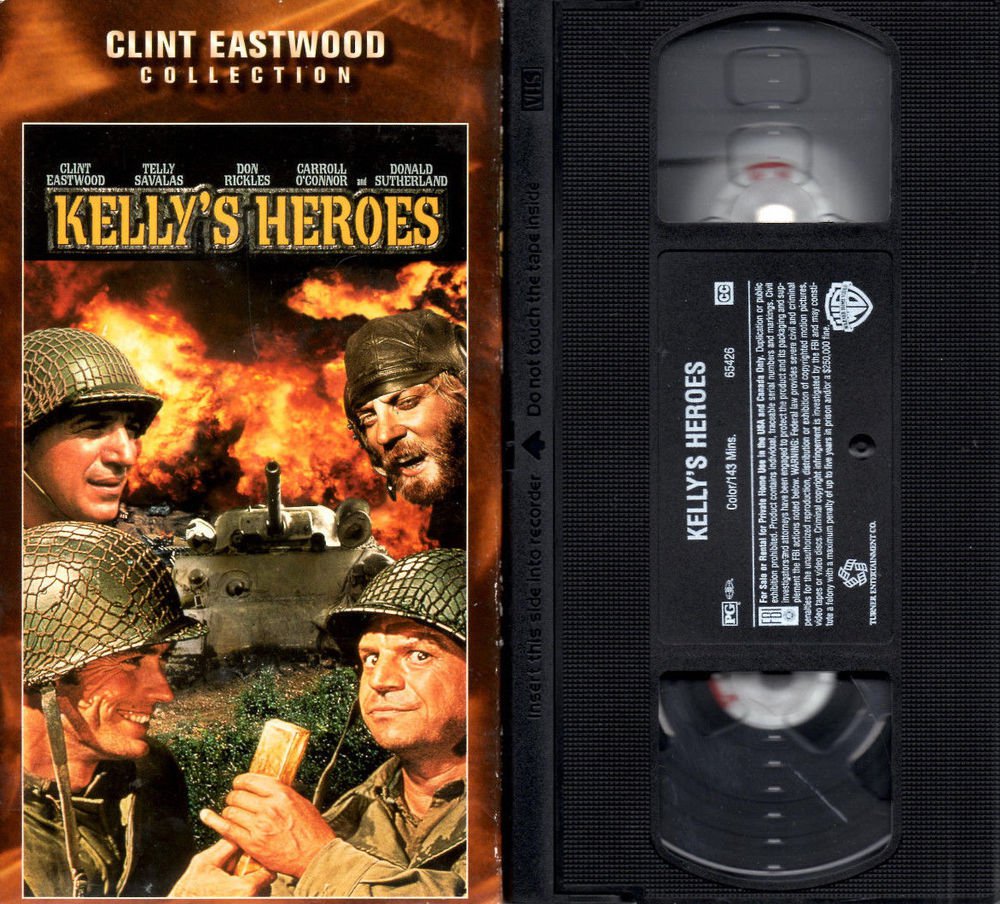 Kelly's Heroes - VHS - Clint Eastwood - Don Rickles - WWII Gold Heist.