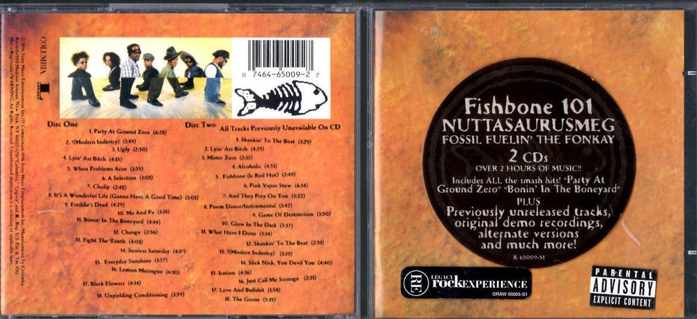 Fishbone 101: Nuttasaurusmeg Fossil Fuelin' the Fonkay by Fishbone 2 CD ...