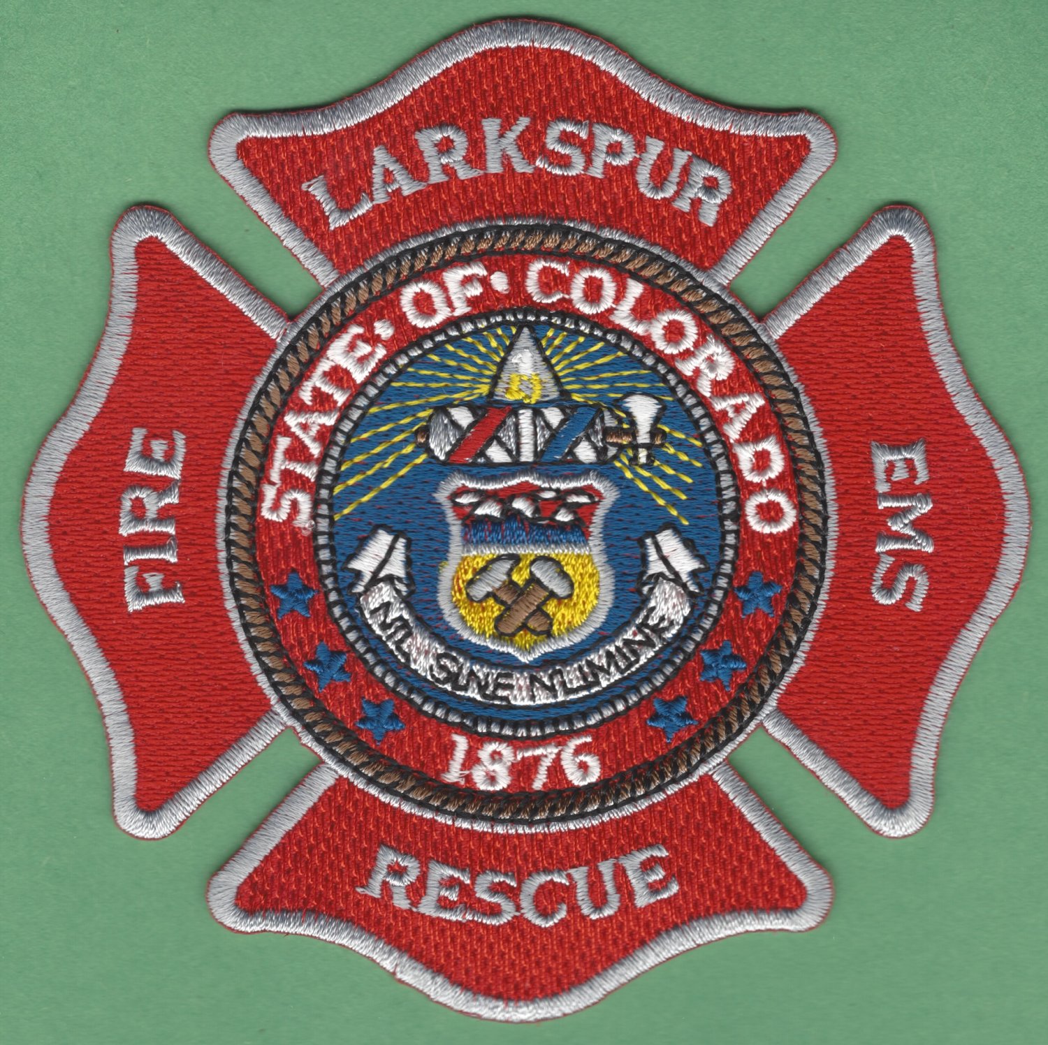 LARKSPUR COLORADO FIRE RESCUE PATCH