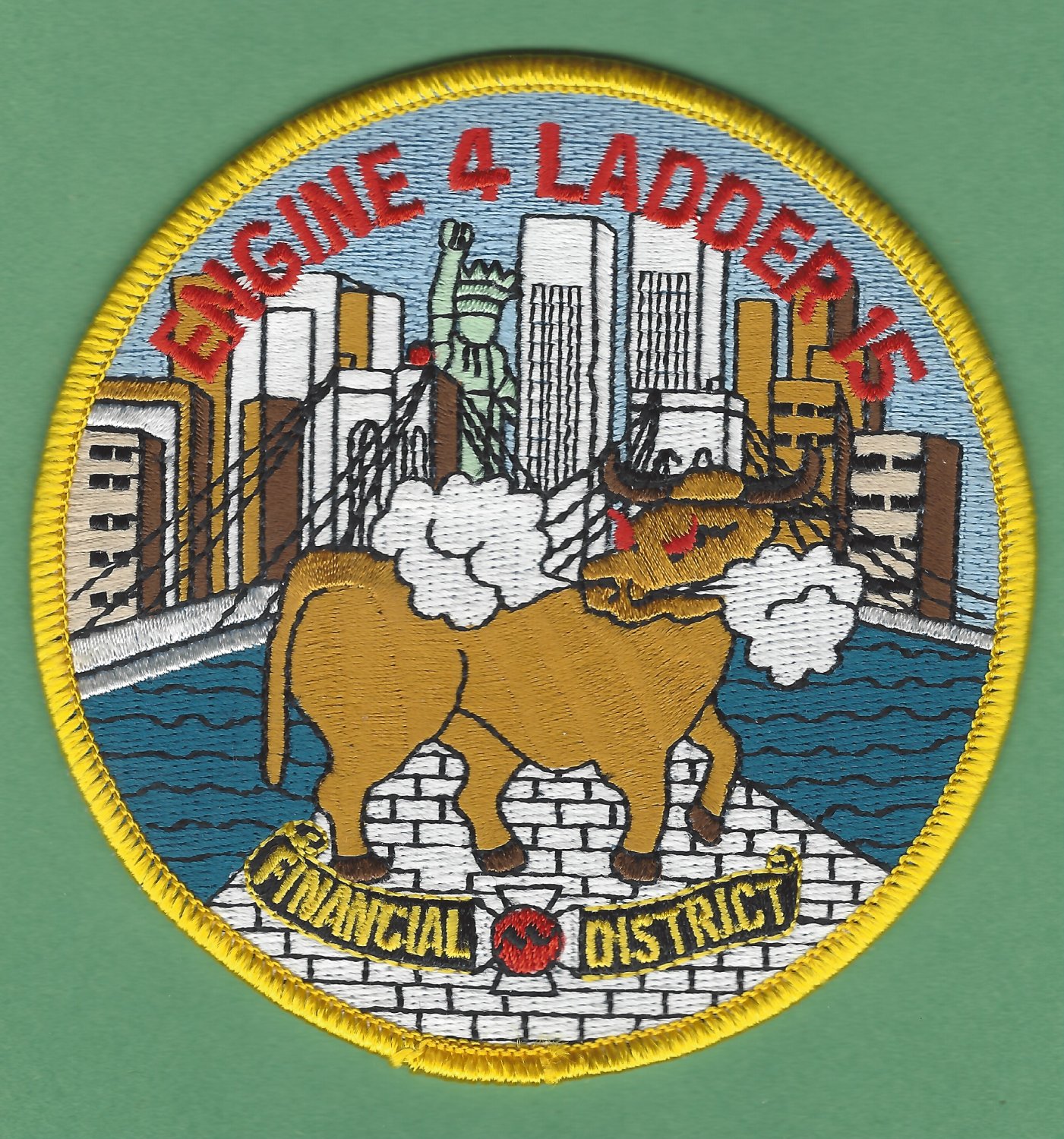 FDNY Manhattan New York Engine 4 Ladder 15 Fire Company Patch