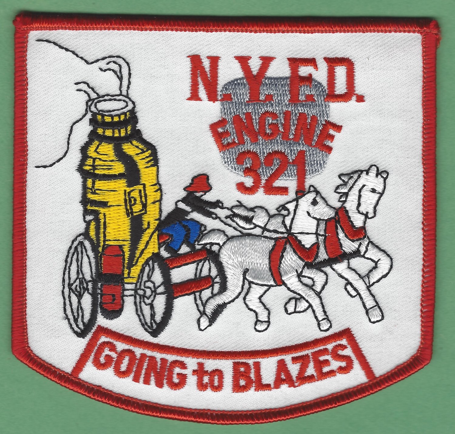 FDNY Brooklyn New York Engine Company 321 Fire Patch