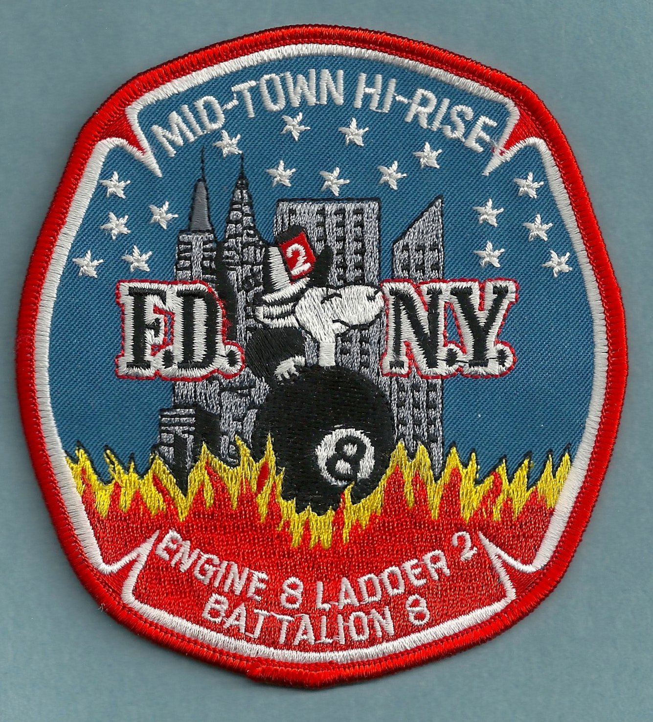 FDNY Manhattan New York Engine 8 Ladder 2 Company Fire Patch