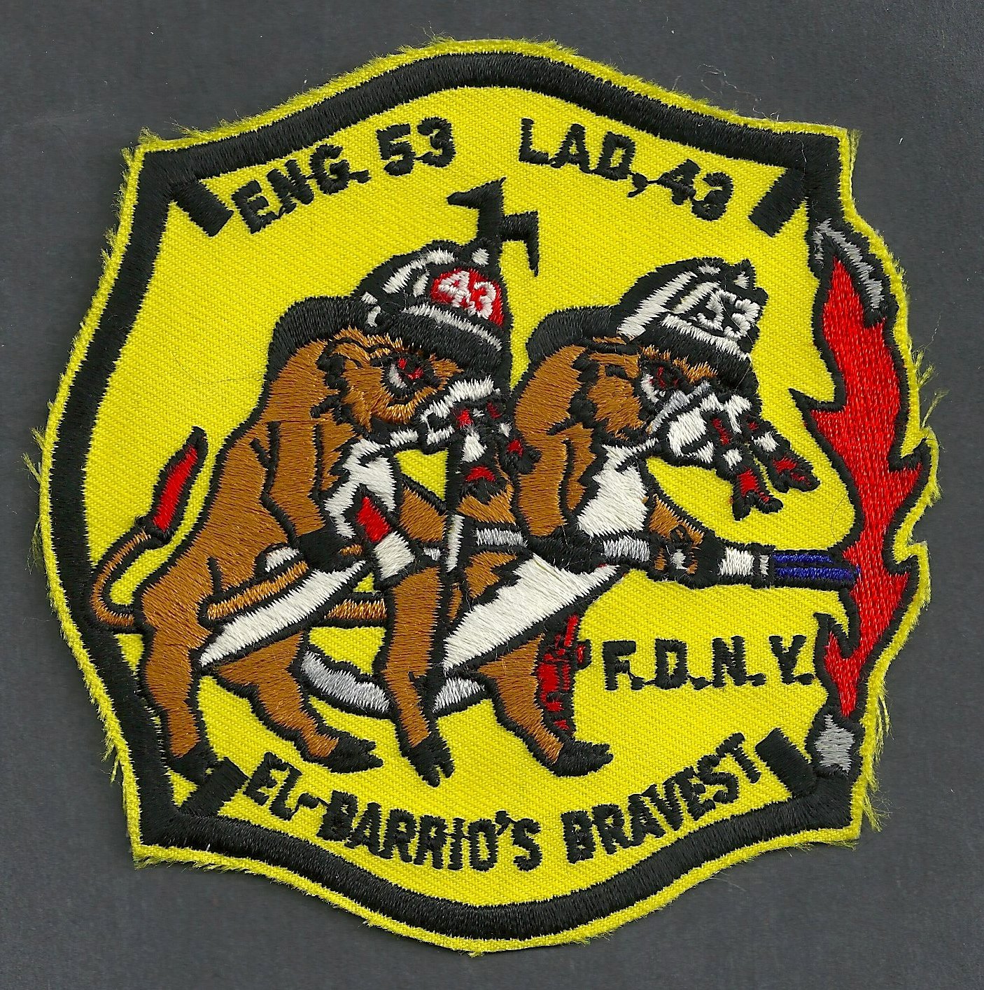 FDNY Harlem New York Engine 53 Ladder 43 Fire Company Patch