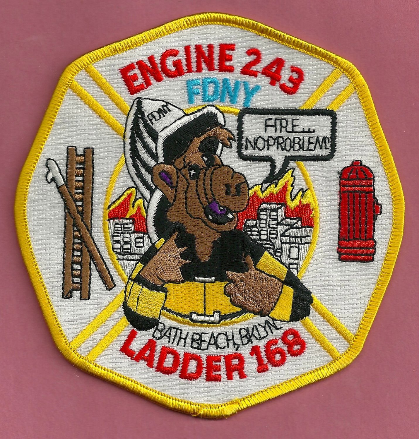 FDNY Brooklyn New York Engine 243 Ladder 168 Fire Company Patch